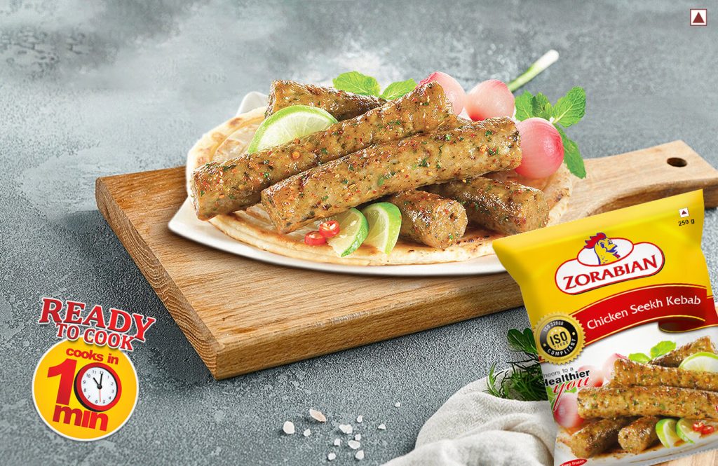 Order Chicken Seekh Kebab Online & Shops Near You | Zorabian