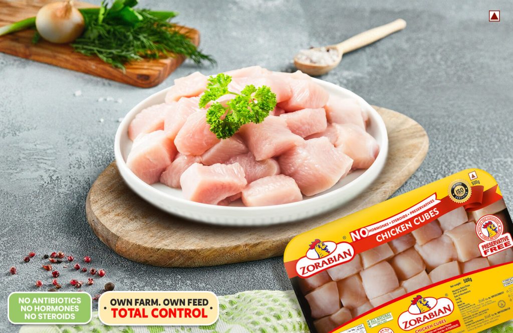 Order Fresh Chicken Cubes Online & Shops Near You | Zorabian